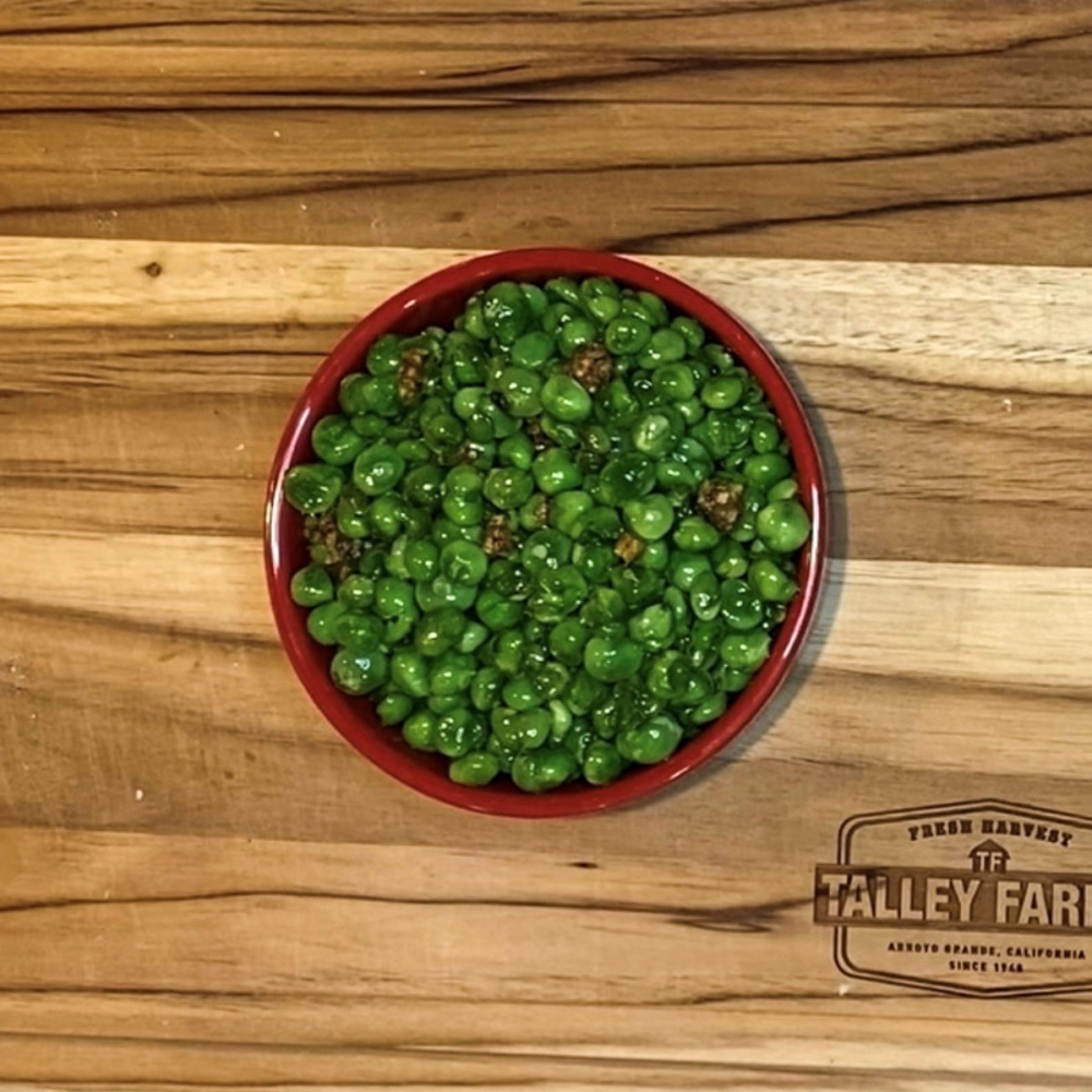 Simple Sauteed Peas - Talley Farms Box