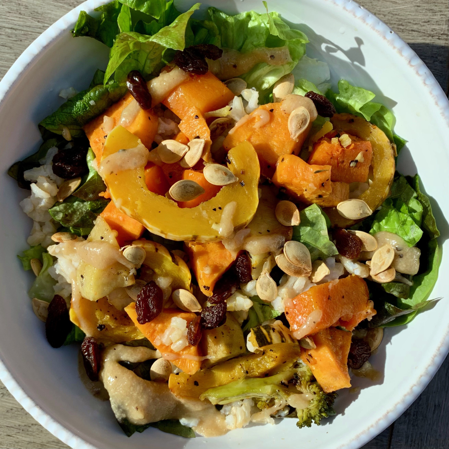 Plant Power Bowl with Tahini Dressing - Talley Farms Box